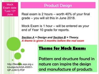 Mock exam prep intro and design section | PPT