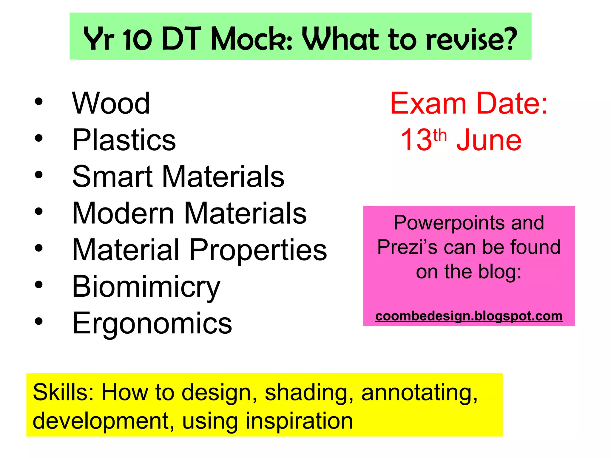 Mock exam prep outline | PPT