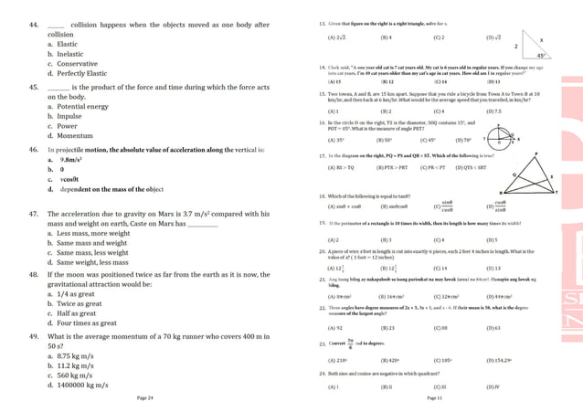 Mock Exam UPCAT.pdfMock Exam UPCAT.pdfUP | PDF