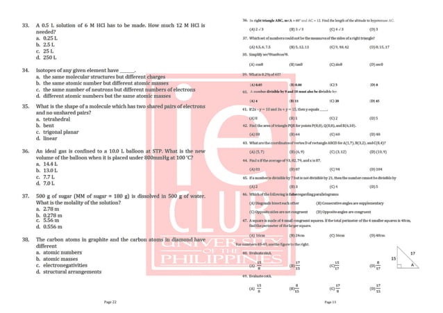 Mock Exam UPCAT.pdfMock Exam UPCAT.pdfUP | PDF