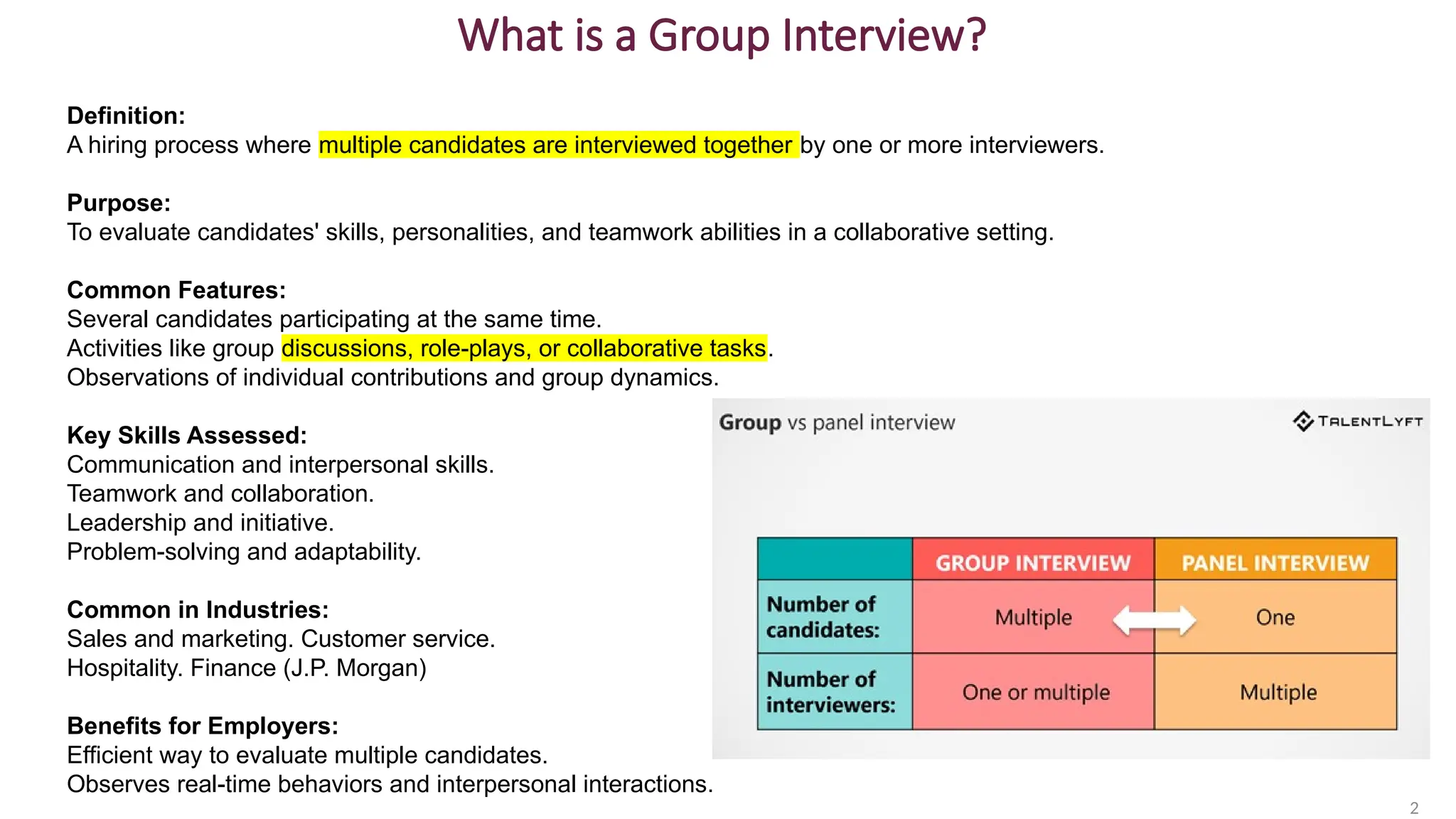 Mock Group Interview for personally selling class, sales training.pptx