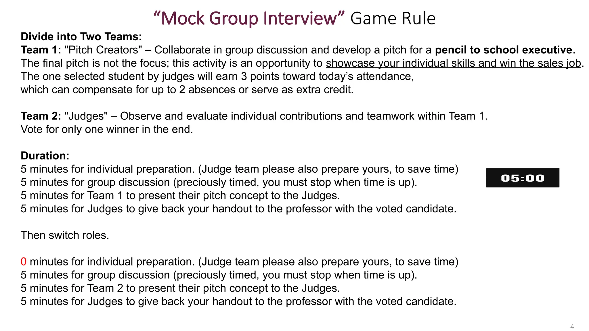 Mock Group Interview for personally selling class, sales training.pptx