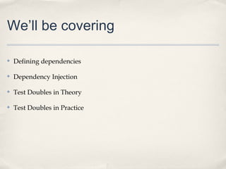 Mocking Dependencies in PHPUnit | PPT