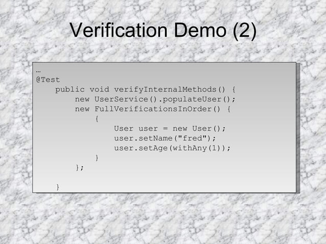 JMockit Framework Overview | PPT