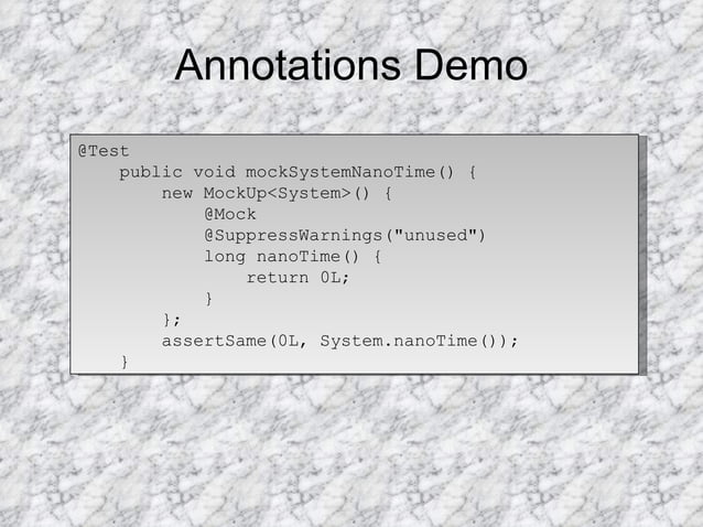 JMockit Framework Overview | PPT