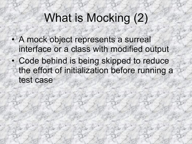 JMockit Framework Overview | PPT