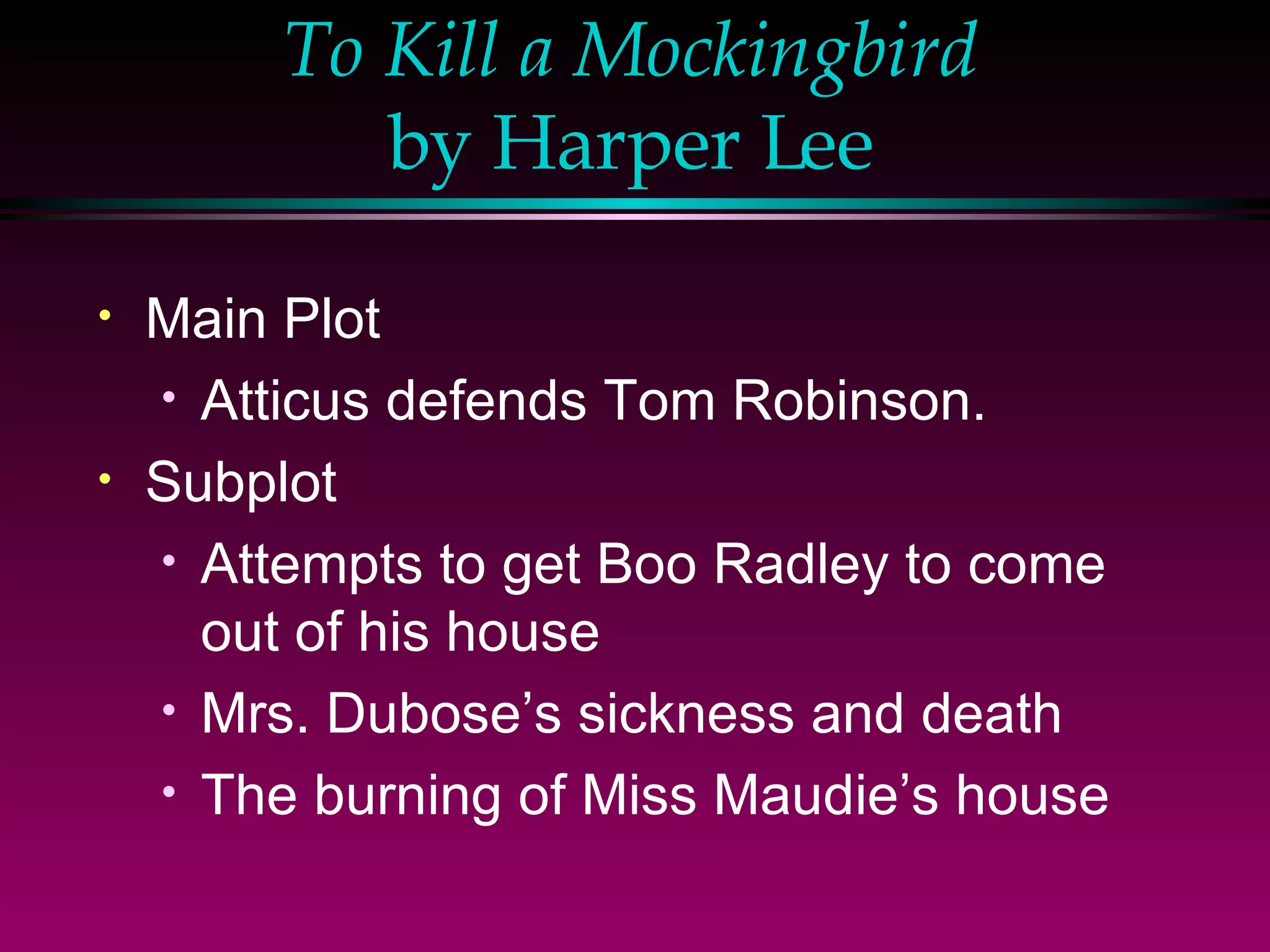 Mockingbird Things Are Not Always What They Seem | PPT