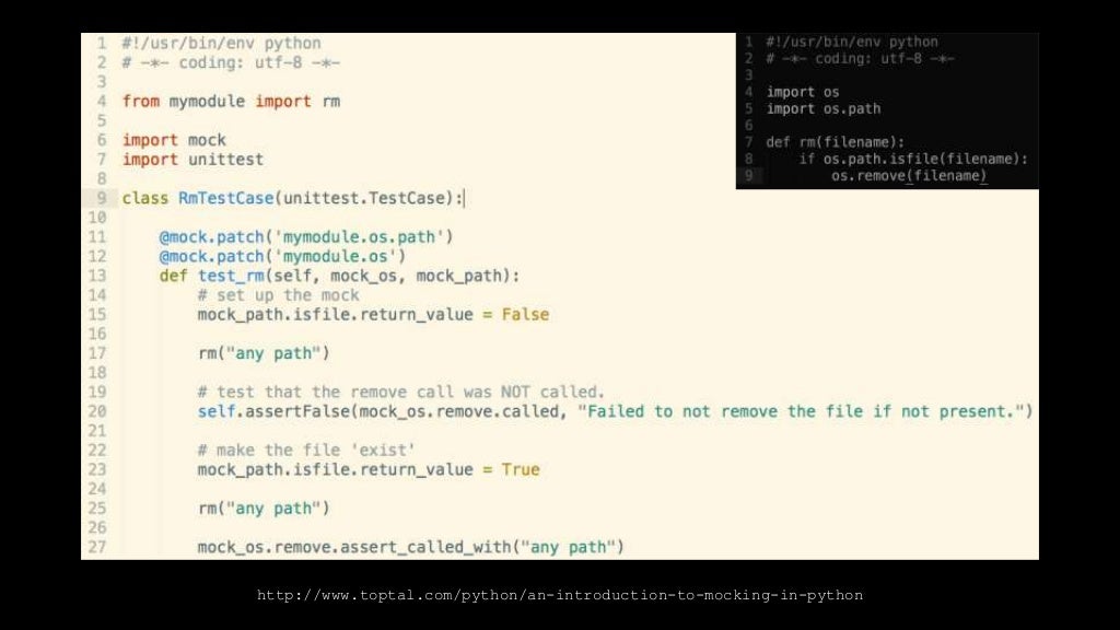 Mocking In Python mocking-in-python