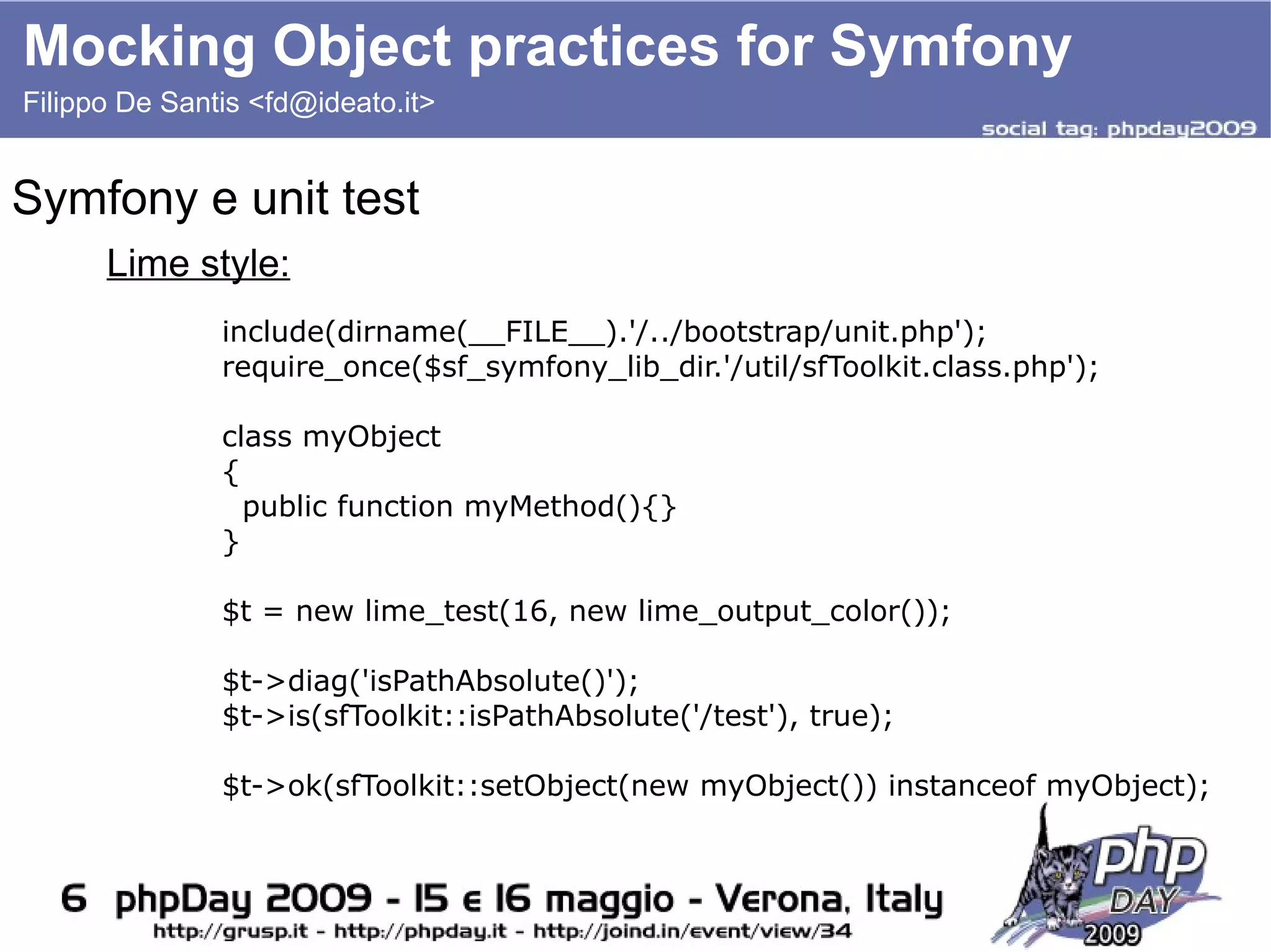 Mocking Objects Practices | PPT