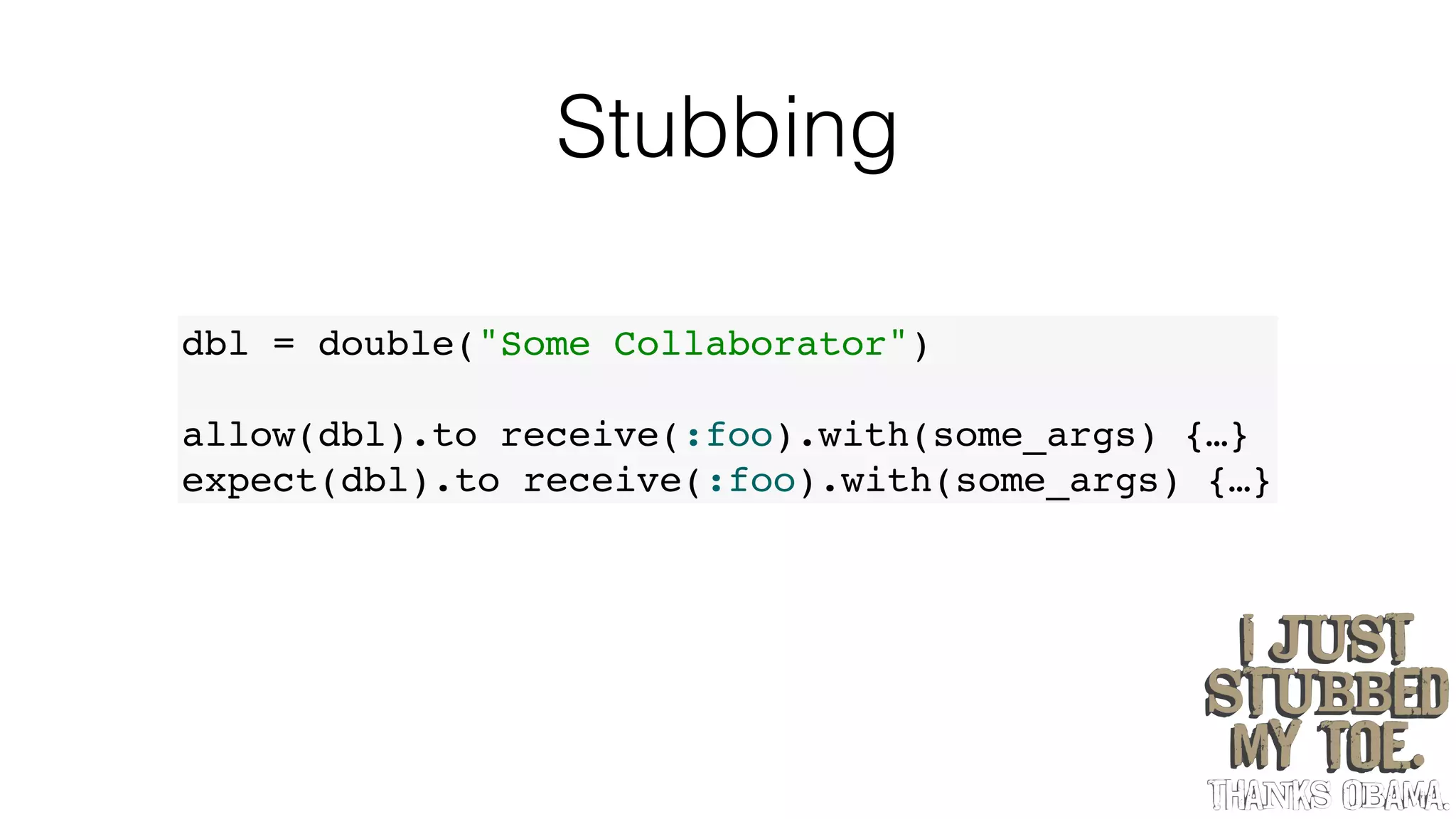 Mocking & Stubbing | PPT Mocking & Stubbing | PPT