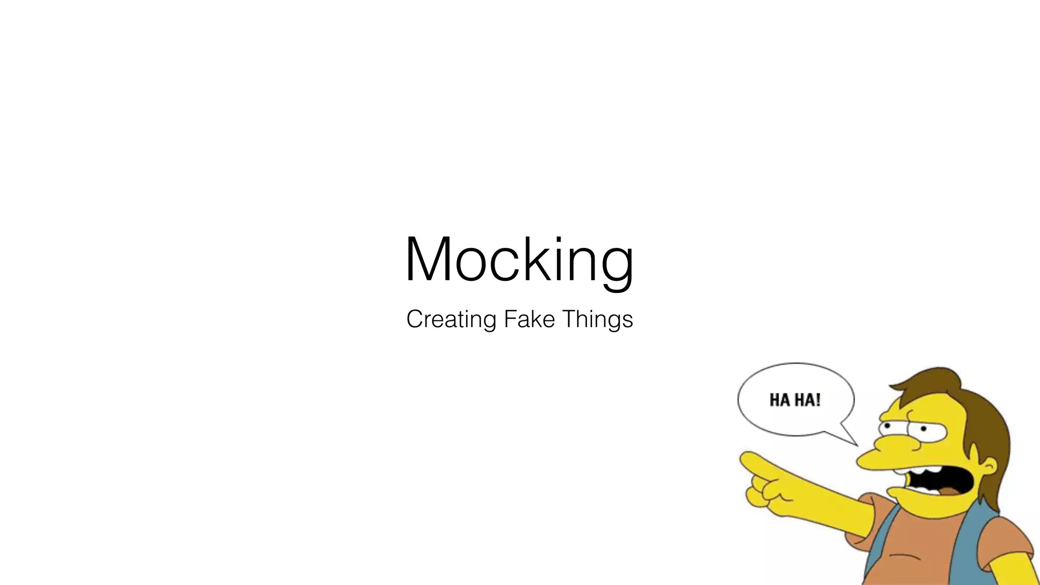 Mocking & Stubbing | PPT