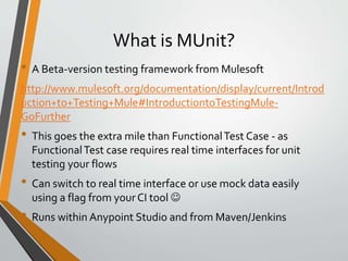 Mocking with salesforce using Munit | PPTX