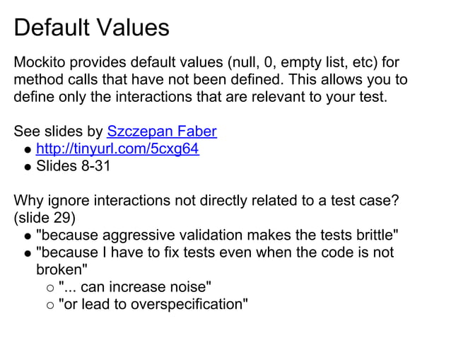 Mocking in Java with Mockito | PDF