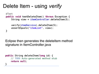 Mocking in Java with Mockito | PPT