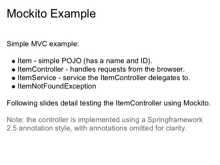 Mocking In Java With Mockito