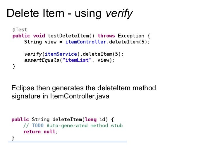 Mocking In Java With Mockito 