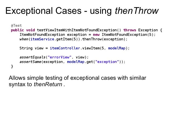 Mocking In Java With Mockito