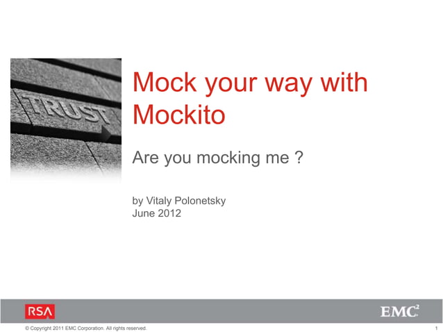 Mock your way with Mockito | PPTX