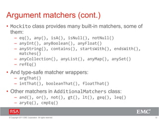 Mock your way with Mockito | PPTX
