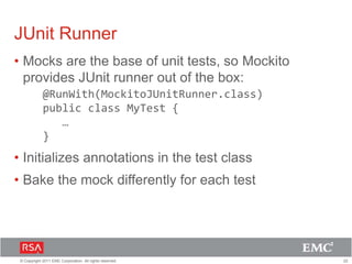 Mock your way with Mockito | PPTX