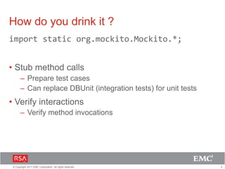 Mock your way with Mockito | PPTX