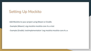 Mockito a software testing project a.pdf