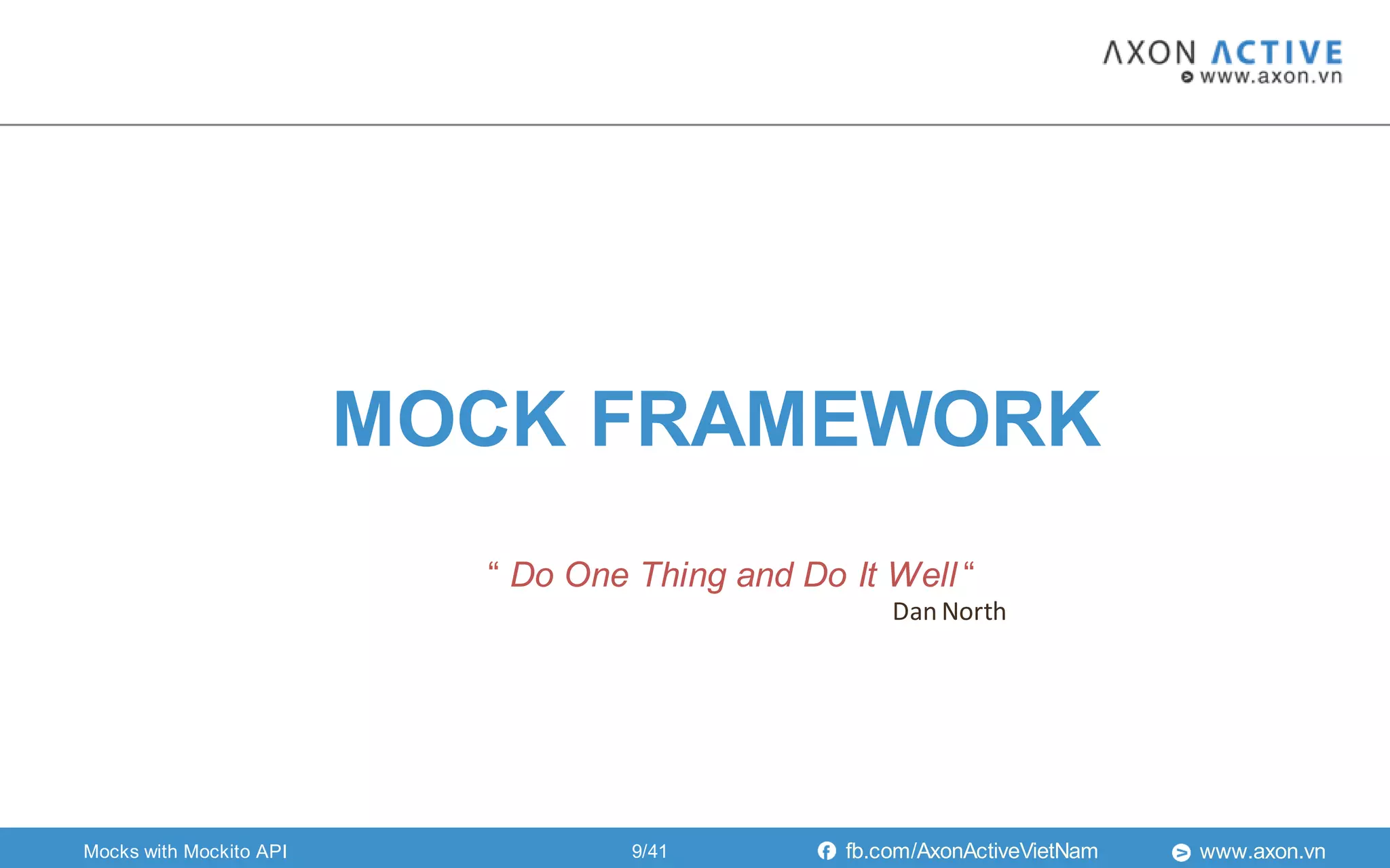 Mockito A Simple Intuitive Mocking Framework Ppt