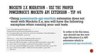 Mockito 2.x Migration - Droidcon UK 2018 | PDF