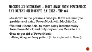 Mockito 2.x Migration - Droidcon UK 2018 | PDF