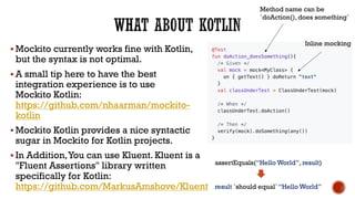 Mockito 2.x Migration - Droidcon UK 2018 | PDF