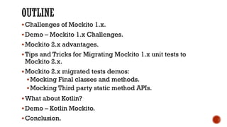 Mockito 2.x Migration - Droidcon UK 2018 | PDF