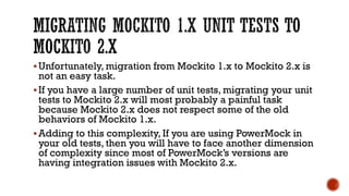 Mockito 2.x Migration - Droidcon UK 2018 | PDF