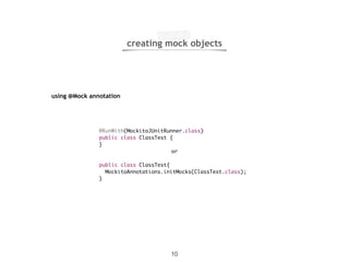 Mockito intro | PDF