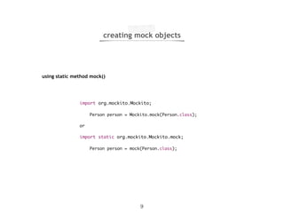 Mockito intro | PDF