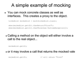Mockito intro | PPT