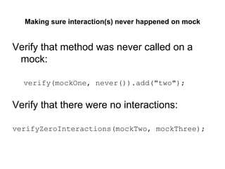 Mockito intro | PPT