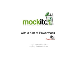 Mockito with a hint of PowerMock | PPT