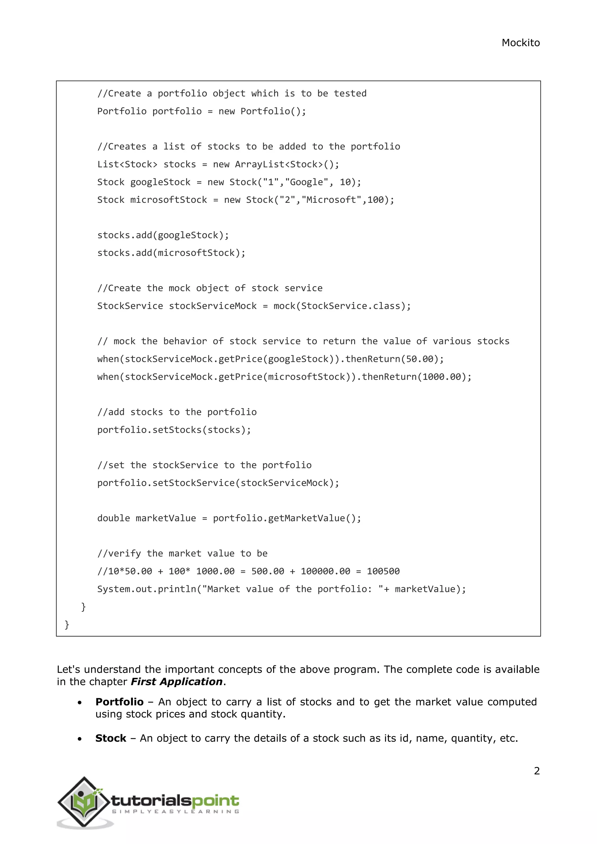 Mockito tutorial | PDF