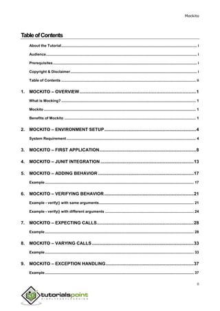 Mockito tutorial | PDF | Programming Languages | Computing