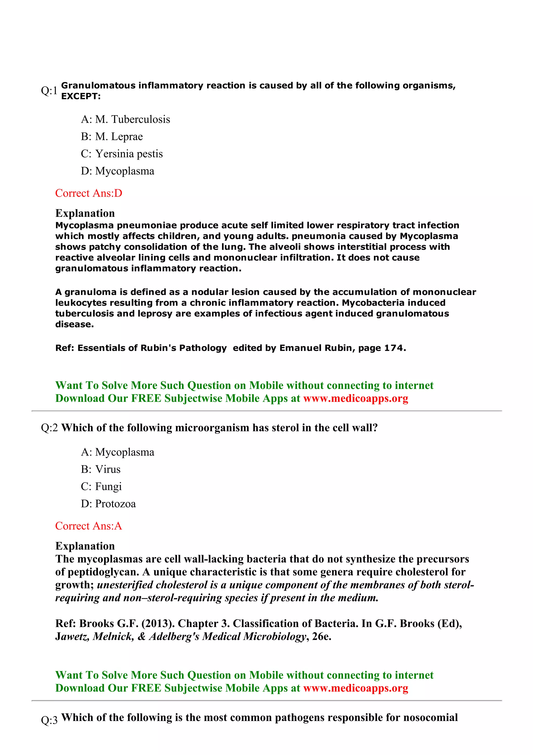 Mock question paper for neet pg, usmle, plab and fmge (mci screening ...