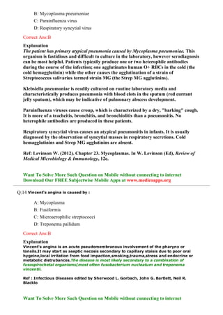Mock question paper for neet pg, usmle, plab and fmge (mci screening ...
