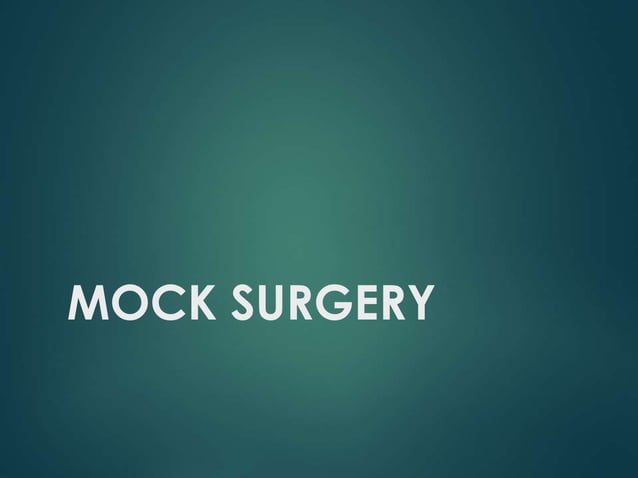 Mock surgery,softwares & advances orthognathic | PPTX