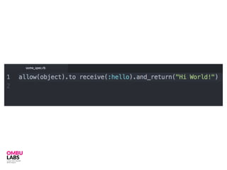 Mocks vs. Stubs | PPT