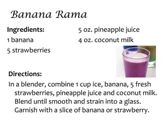 Mocktail recipes 2 | PDF
