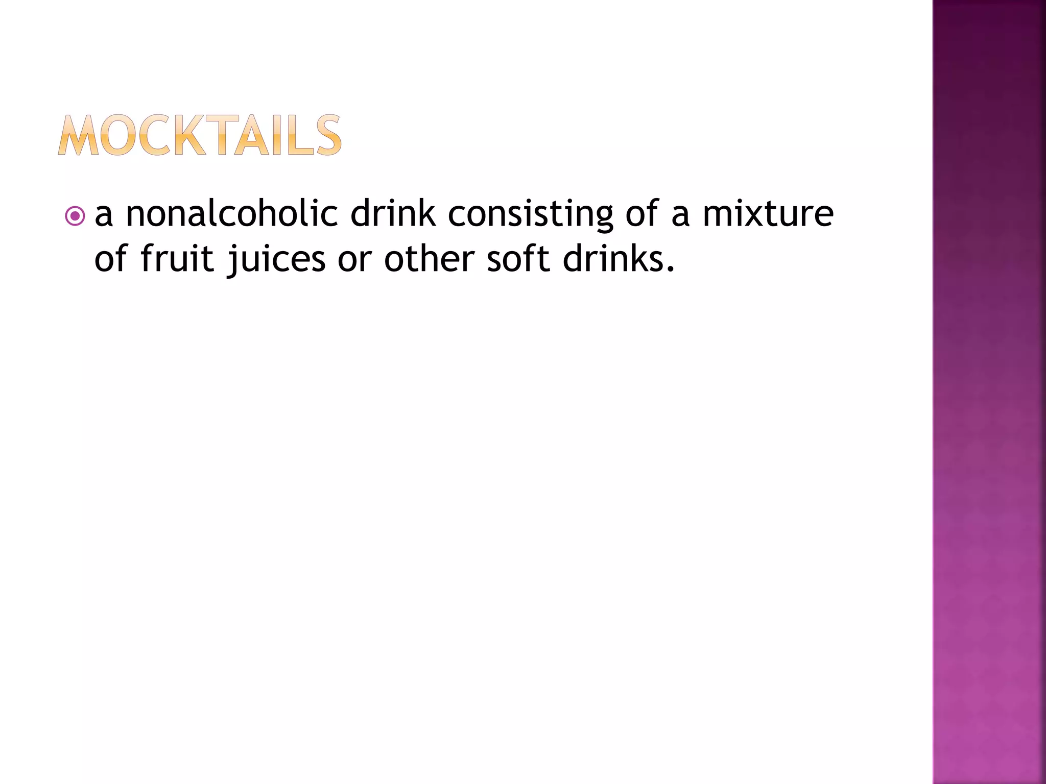 Mocktails | PPTX