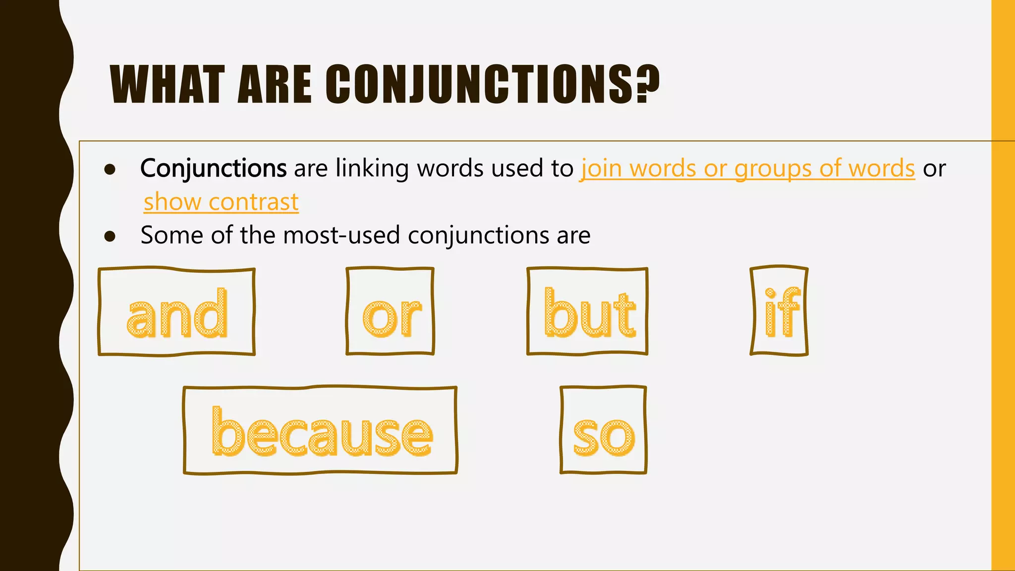 Conjunctions | PPTX