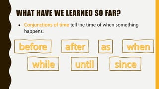 Conjunctions | PPTX