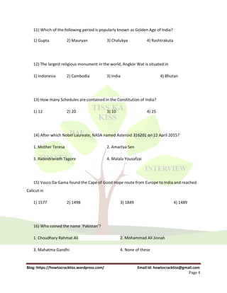 Important Mock test TISS- MBA | PDF