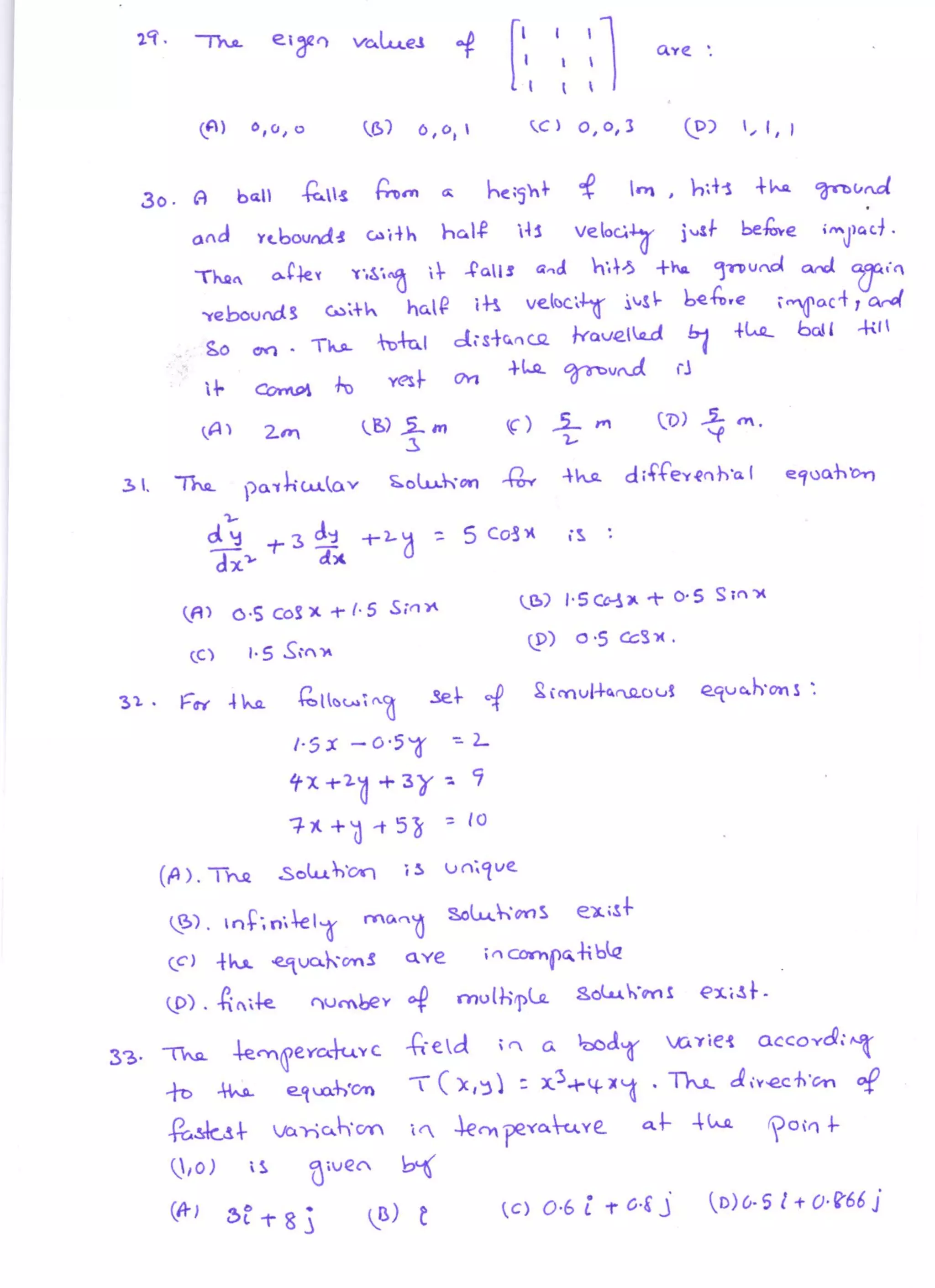 Mock test on maths | PDF