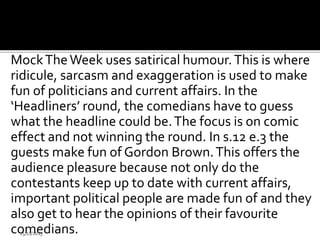 Mock the week case study | PPTX